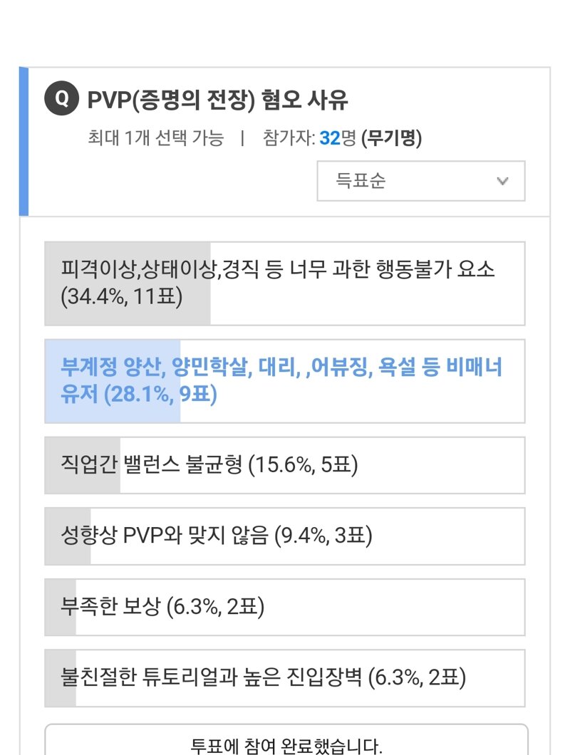 로스트아크 인벤 Pvp 혐오 사유 로스트아크 인벤 Pvp 밸런스 토론 게시판