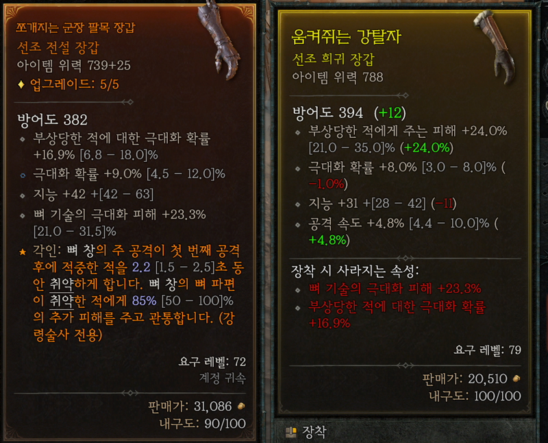 디아블로4 인벤 뼈창강령 장갑이거 어떨까요 디아블로4 인벤 강령술사 게시판