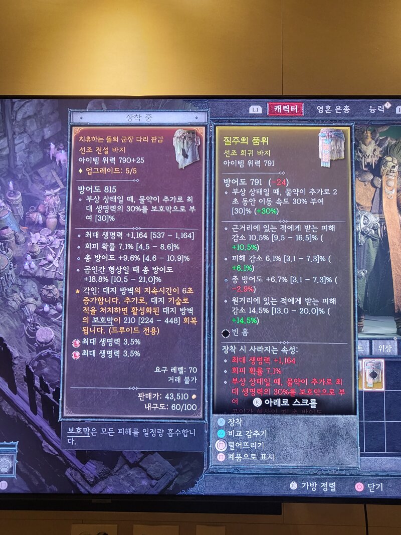 디아블로4 인벤 바지 뭐가 나을까요 디아블로4 인벤 드루이드 게시판