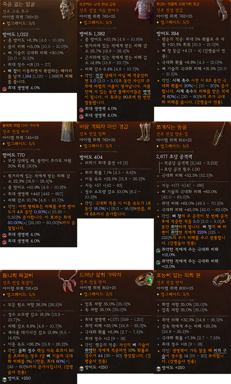 디아블로4 인벤 뼈창 모건의 작품 100단 클리어 및 세팅 디아블로4 인벤 강령술사 게시판