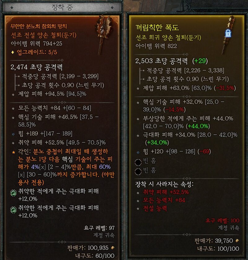 디아블로4 인벤 선망바바 무기 질문좀요 ㅠㅠ 디아블로4 인벤 야만용사 게시판