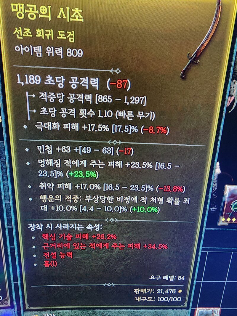 디아블로4 인벤 도적 도검 옵션 추천해주세요 디아블로4 인벤 질문과 답변 게시판