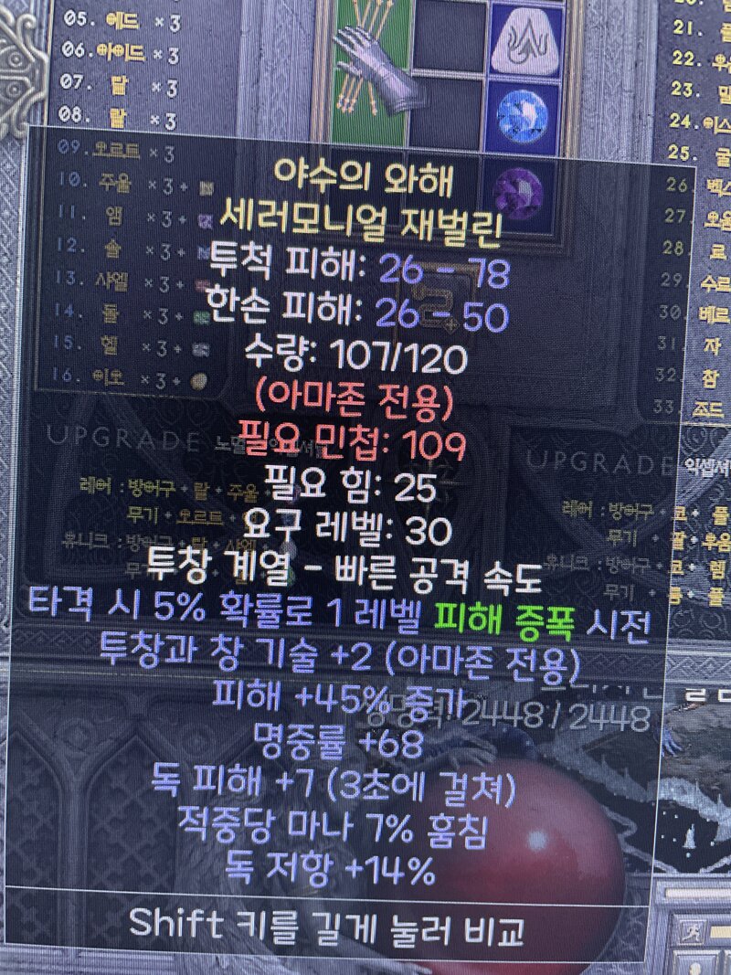 재벌린 쓰일까요 디아블로2 자유 게시판 디아블로2 인벤