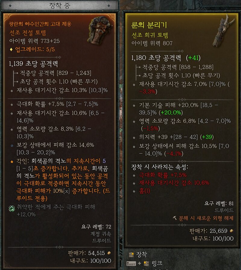 디아블로4 인벤 토템 하나 봐주세요 디아블로4 인벤 드루이드 게시판