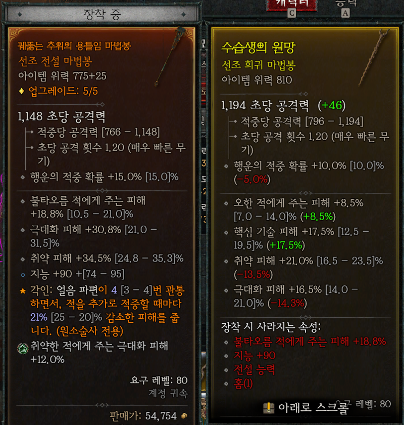 디아블로4 인벤 마법봉 선택 도와주세요 디아블로4 인벤 원소술사 게시판