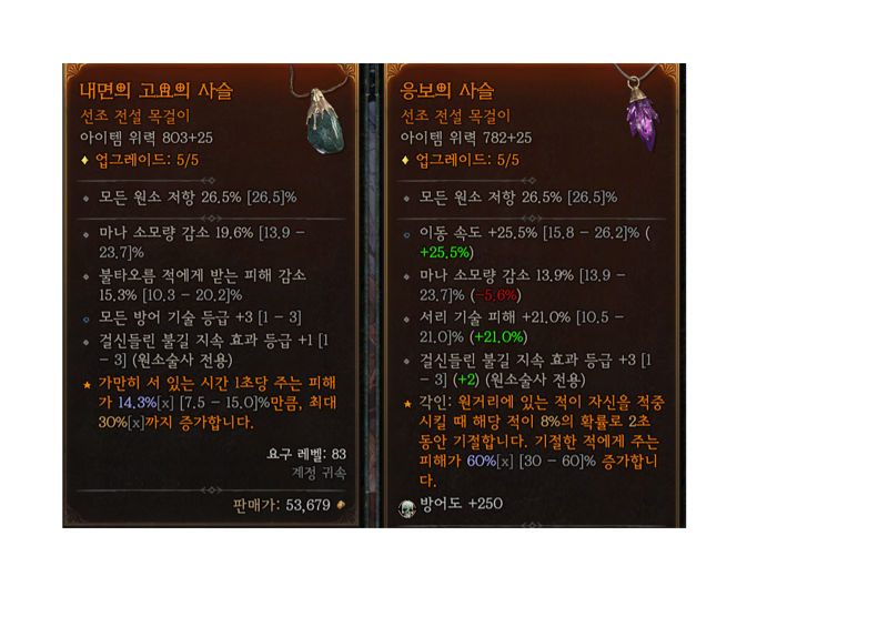 디아블로4 인벤 목걸이 선택 장애 디아블로4 인벤 원소술사 게시판