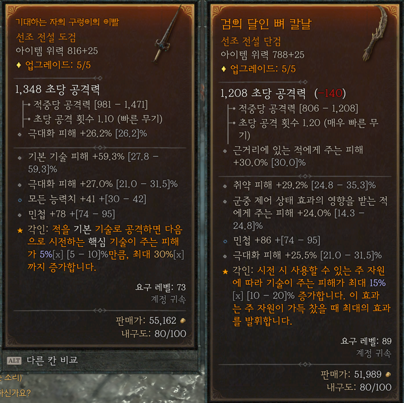 디아블로4 인벤 도적 무기 한번만 골라주세요ㅜㅜ 디아블로4 인벤 질문과 답변 게시판