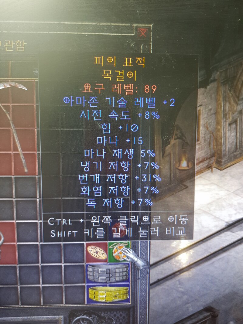 아마존 목걸이 시세 있을까요 디아블로2 득템and자랑 게시판 디아블로2 인벤