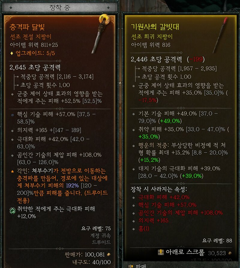 디아블로4 인벤 무기 좀 봐주세요 디아블로4 인벤 드루이드 게시판