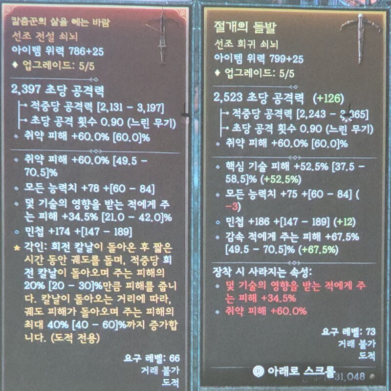 디아블로4 인벤 쇠뇌 선택좀 부탁드려요 디아블로4 인벤 도적 게시판