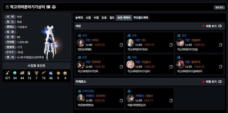 로스트아크 인벤 아만섭 작고귀여운아기기상이 칼엘리고스 쌀먹 올립니다 로스트아크 인벤 서버 사건사고 게시판