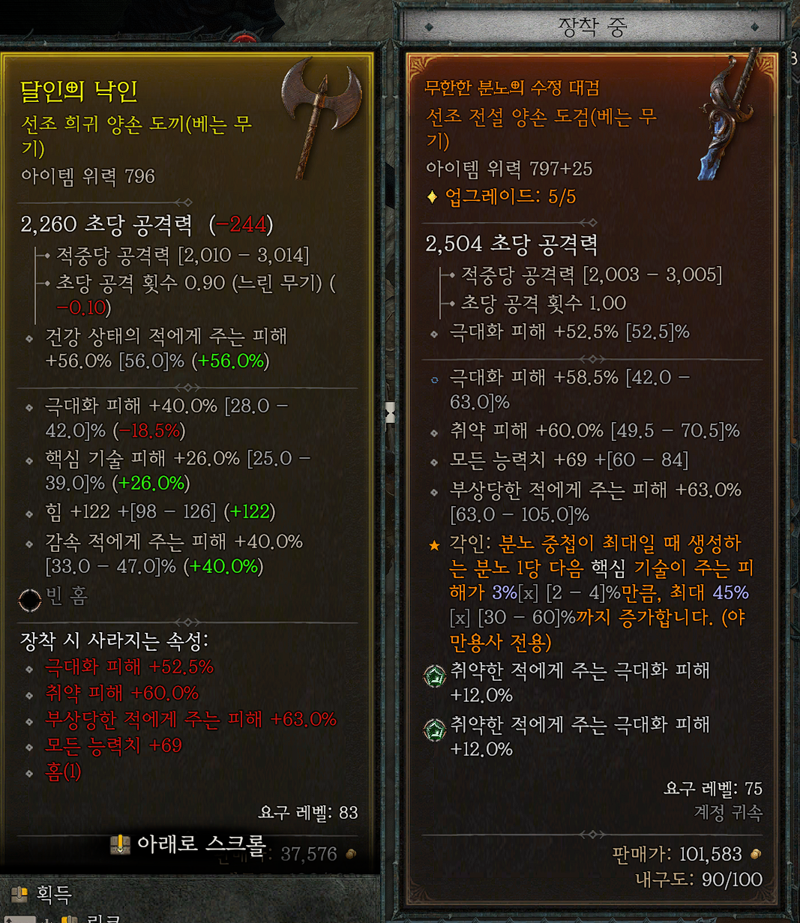 디아블로4 인벤 휠바바 무기 여쭤봅니다 디아블로4 인벤 야만용사 게시판