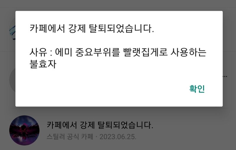 저 카페 강퇴 사유 고소되는거였음 볼텍스 게이밍
