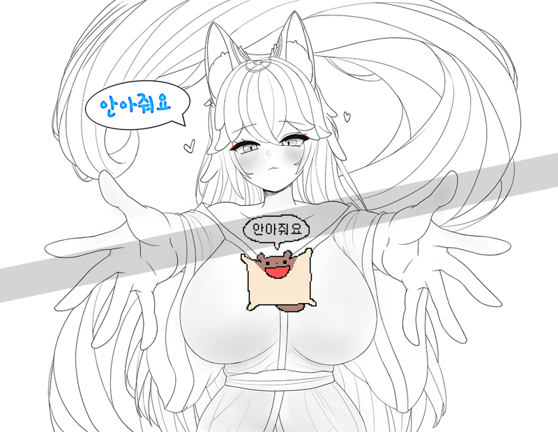 메이플스토리 팬아트and코디 여우신님 안아줘요 Vortex Gaming