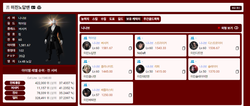 로스트아크 인벤 일리아칸 5인버스 먹튀범미친노답맨 Nodaft 미친디트맨 미친홀나맨 미친데런맨 미친슬레이어맨 미친배럭맨