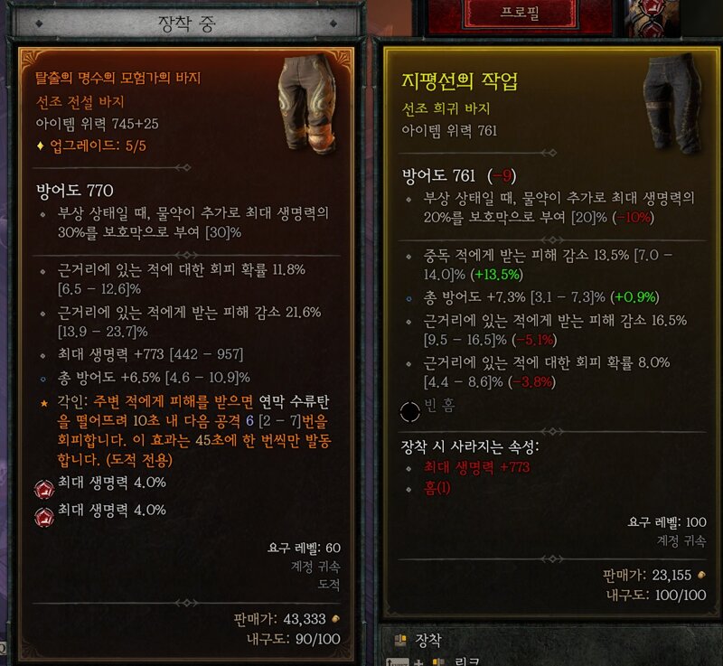 디아블로4 인벤 바지 이정도면 졸업이겠죠 디아블로4 인벤 도적 게시판