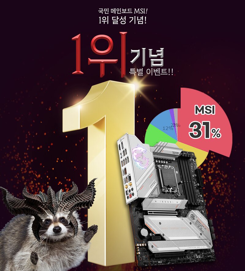 Msi 인벤 1등이 오리라 Msi 메인보드 1위 기념 경품 추첨 이벤트 711~728 Msi 브랜드 뉴스