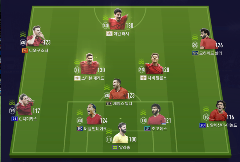 Fc 온라인 인벤 리버풀 Ln 미페 모음재업 러시 알론소 조타 조 고메스 추가 Fc 온라인 인벤 미니