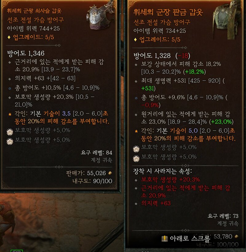 디아블로4 인벤 상의에 보호막생성량 박았더니 체감이 어마어마함 디아블로4 인벤 드루이드 게시판