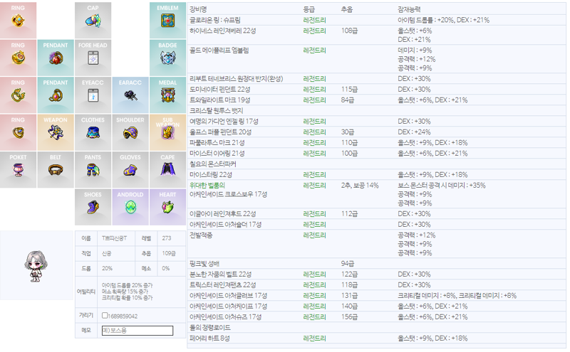 메이플스토리 인벤 무엇부터 강화해야 할지 알지만 올려보는 내 템들 메이플스토리 인벤 리부트 게시판