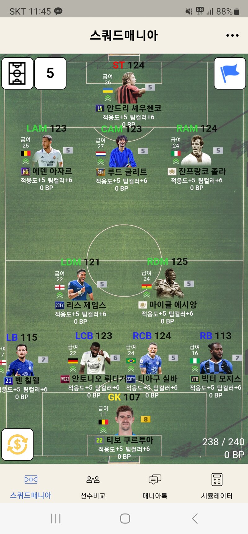 피파 온라인4 인벤 첼시 18조 평가점 피파 온라인4 인벤 팀전술 평가 상담 게시판