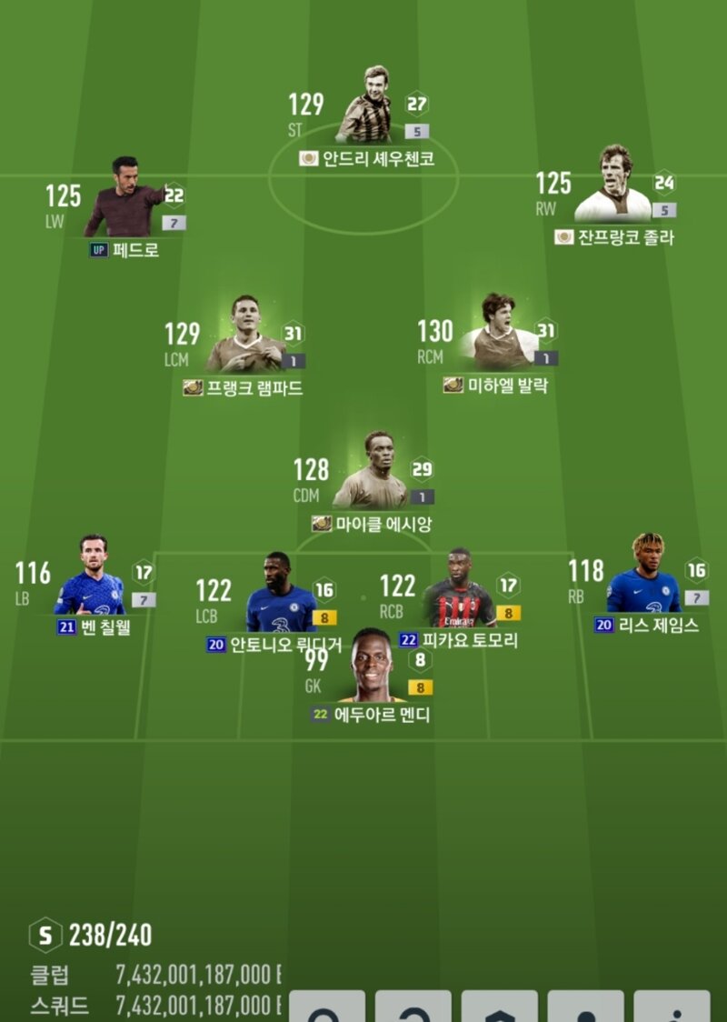 Fc 온라인 인벤 7조 첼시 태클좀 해주세요 Fc 온라인 인벤 팀전술 평가 상담 게시판