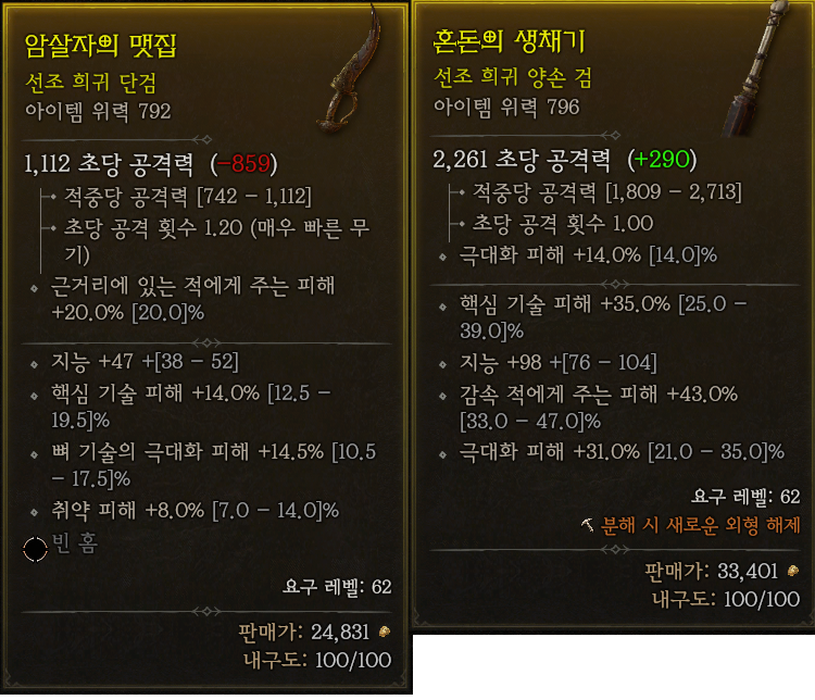 디아블로4 인벤 ️60강령 종결 800위력 선조무기 3유옵팜 제시 디아블로4 득템자랑 게시판