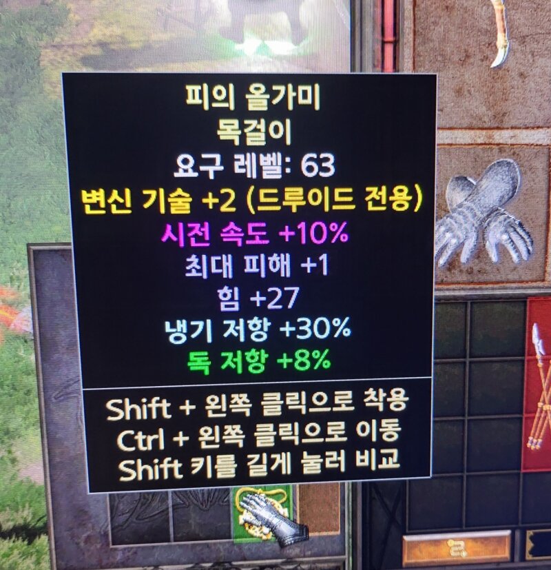 드루 목걸이 시세 있을까요~ 디아블로2 드루이드 게시판 디아블로2 인벤