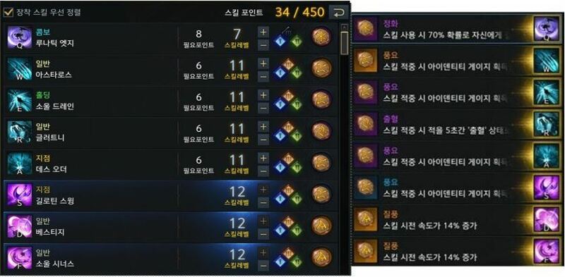 로스트아크 인벤 만월 스킬 트리 스킬포인트 416 230723수정 로스트아크 인벤 소울이터 게시판