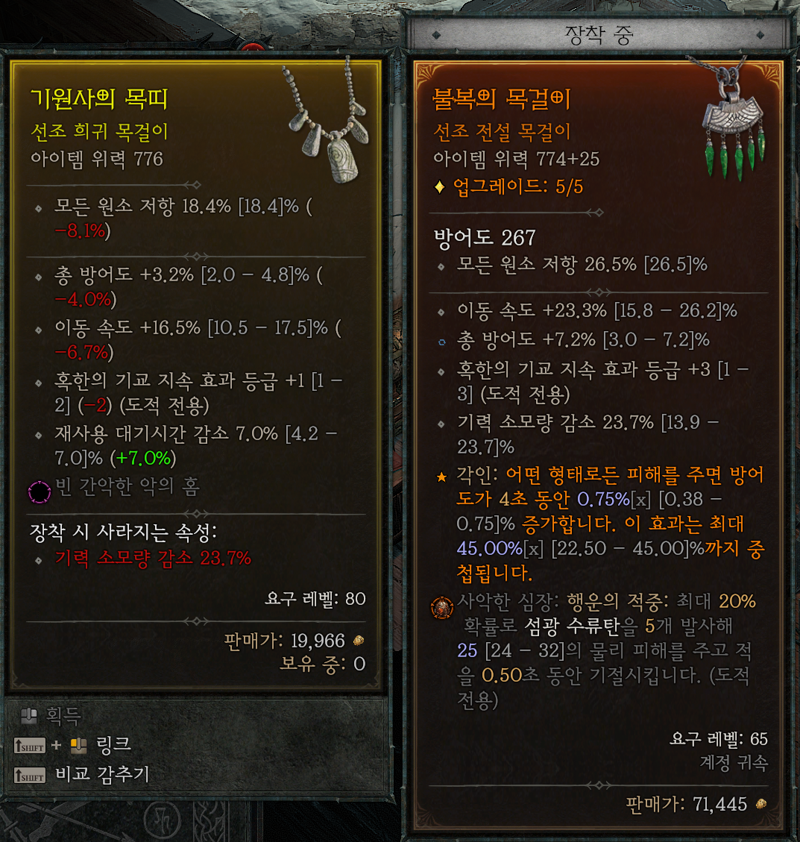 디아블로4 인벤 혹한 목걸이 바꿀까요 디아블로4 인벤 도적 게시판