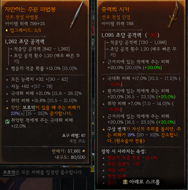 디아블로4 인벤 형님들 무기좀 골라주세요 2 디아블로4 인벤 원소술사 게시판
