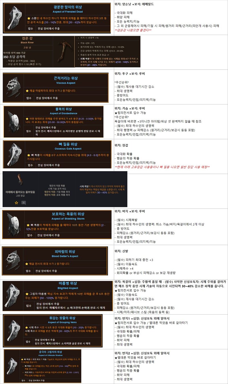 디아블로4 인벤 초보자를 위한 조폭넥 정리 뼈골렘뼈폭풍 디아블로4 인벤 팁과 노하우