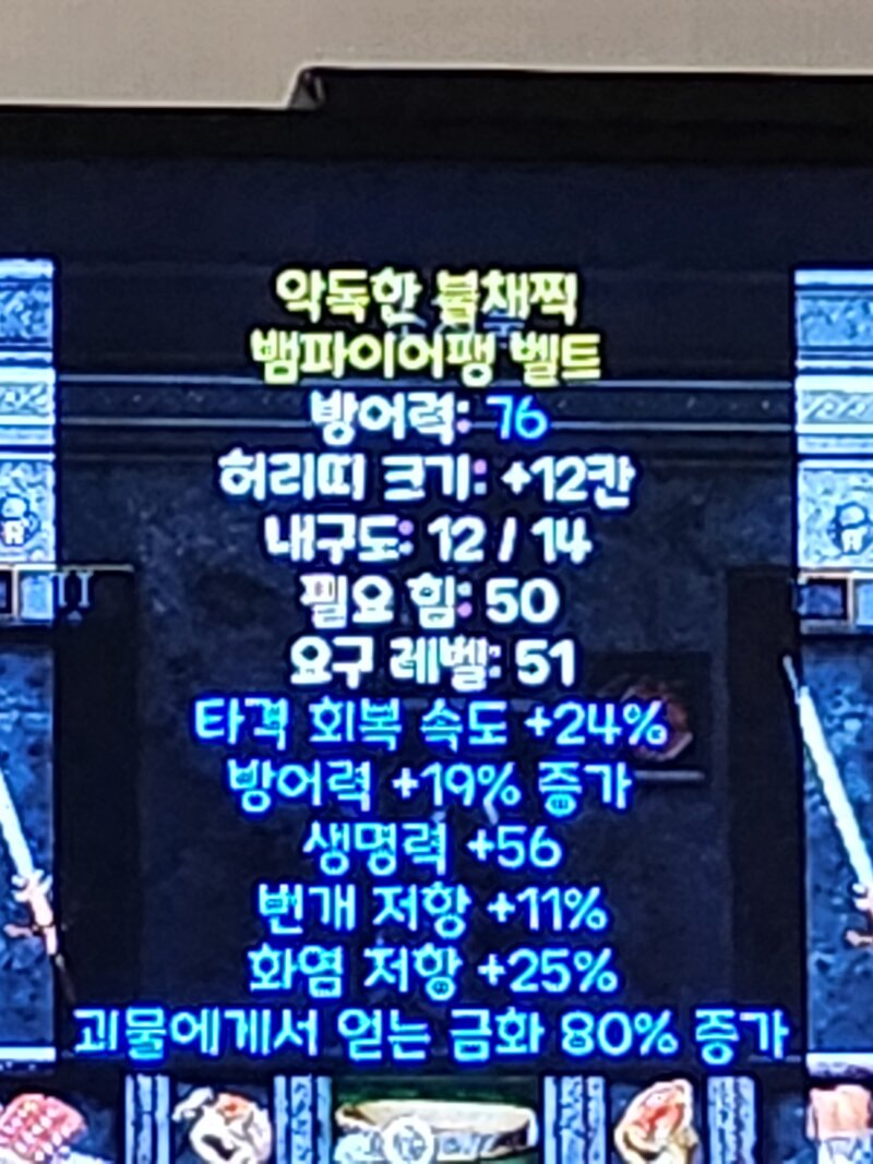 님들 삥 벨트 12자룬에 오퍼 왔는데 팔아야 될까요 디아블로2 득템and자랑 게시판 디아블로2 인벤