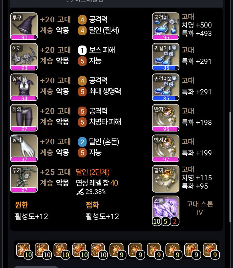 로스트아크 인벤 소서 좋은지 모르겠네요 이제 로스트아크 인벤 소서리스 게시판