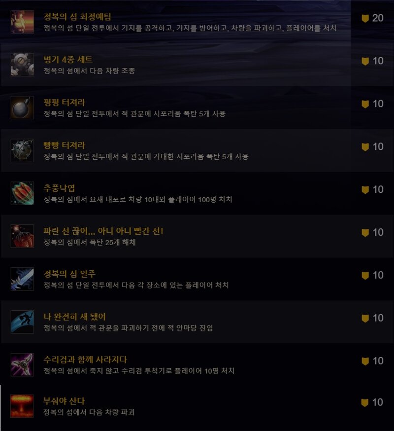 월드 오브 워크래프트 인벤 정복의 섬 업적 진행합니다 와우 인벤 확장팩 게시판