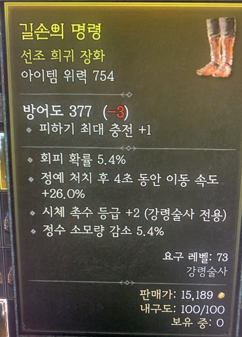 디아블로4 인벤 형님들 신발마부 이속 어떤걸로 할까요뼈창 디아블로4 인벤 강령술사 게시판