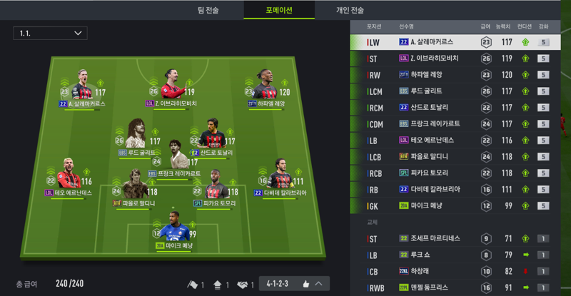 Fc 온라인 인벤 Ac밀란 지적 해주세요 Fc 온라인 인벤 감독모드 게시판