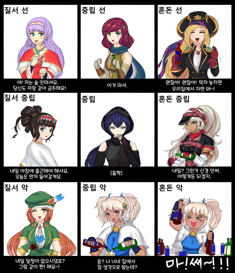 메이플스토리 인벤 구여성 모험가들이 술 마실때 Dandd 성향 메이플스토리 인벤 팬아트카툰 게시판