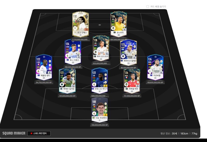 Fc 온라인 인벤 형들 레알 Vs 맨유 250 스쿼드 어떤게 좋을까요 Fc 온라인 인벤 팀전술 평가 상담 게시판