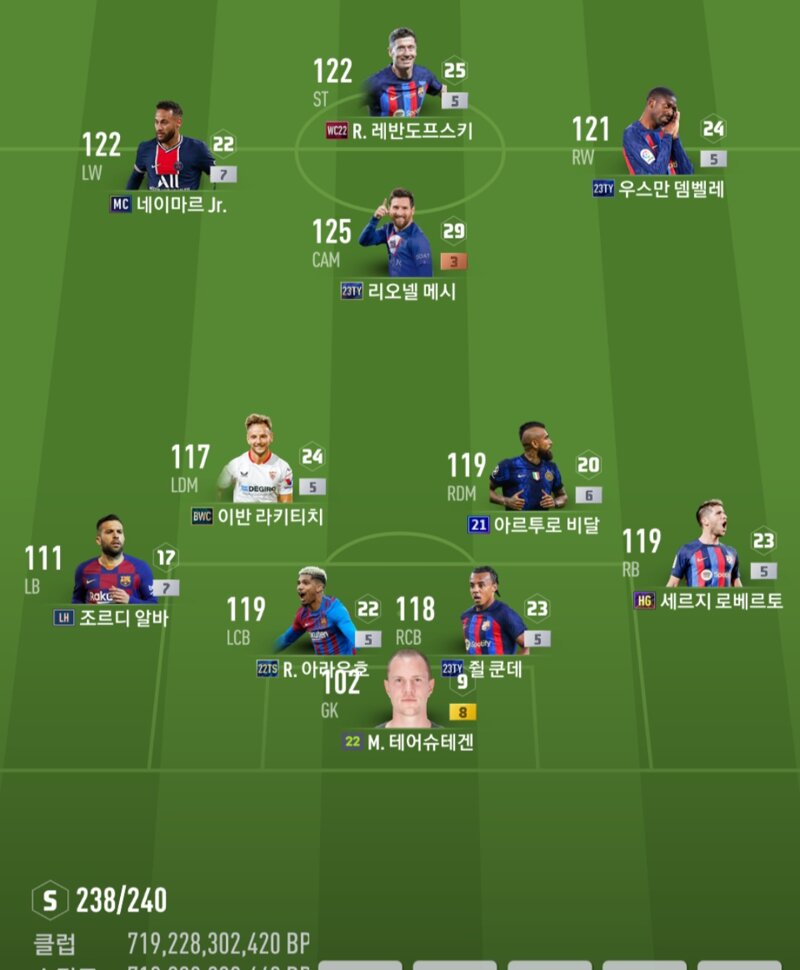 Fc 온라인 인벤 급하게 짠 7천억 바르샤 스쿼드 평가좀요 Fc 온라인 인벤 선수 추천평가 게시판