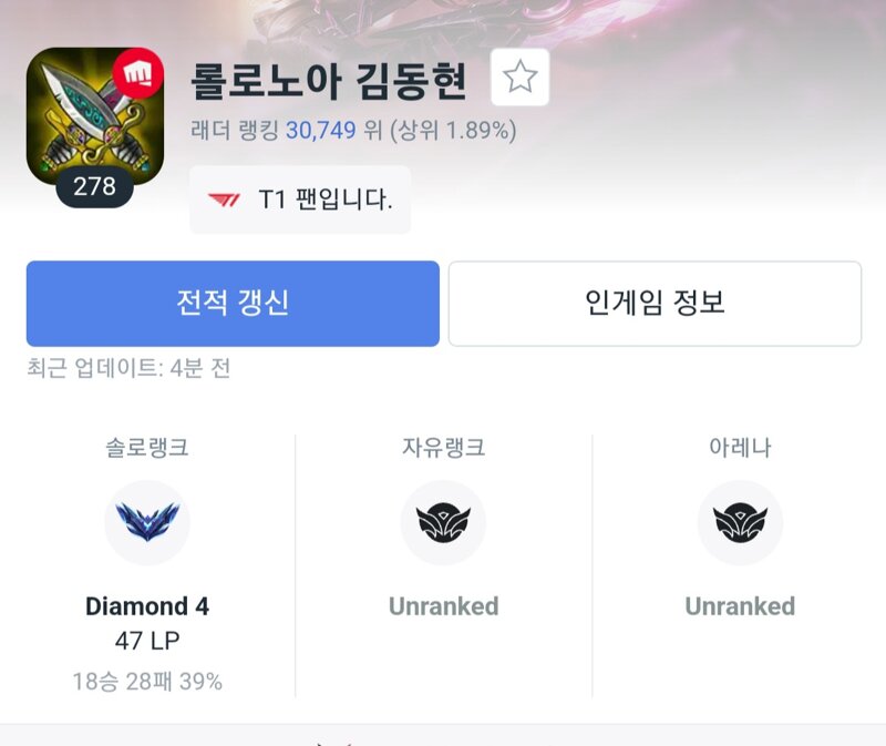 리그오브레전드 인벤 롤로노아 김동현 전적보니까 탑게애들이 빨아줫던거 생각나네 Lol 탑 게시판