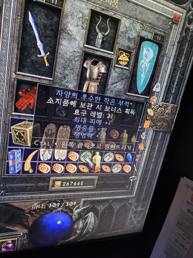 스몰참 득템인거 같은대요 디아블로2 득템and자랑 게시판 디아블로2 인벤
