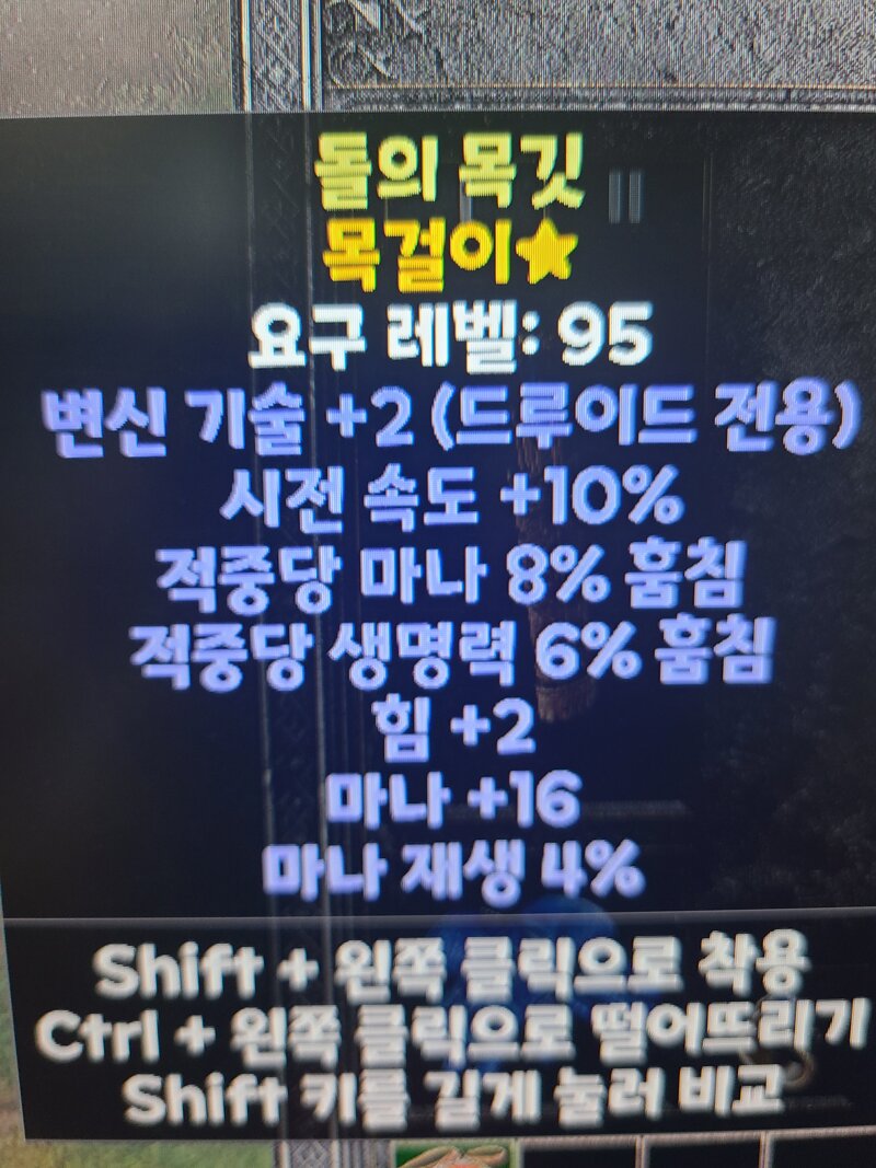 드루목걸이 어떤가요 디아블로2 드루이드 게시판 디아블로2 인벤