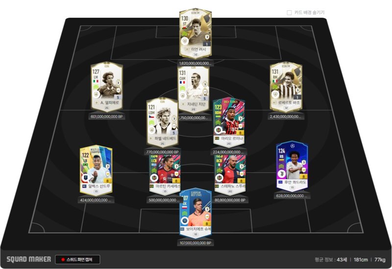 Fc 온라인 인벤 유벤 10조 스쿼드 어때보이나요 Fc 온라인 인벤 자유게시판