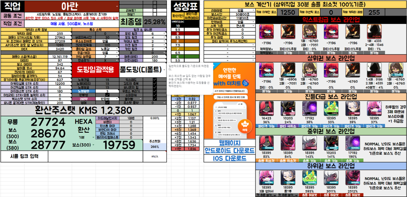 메이플스토리 인벤 아란 환산 보스 질문 메이플스토리 인벤 전사 직업게시판