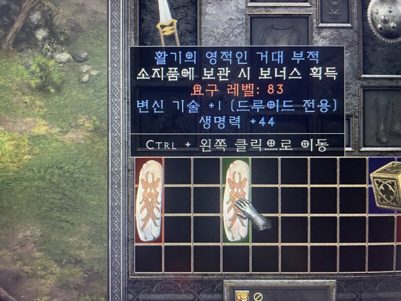 변신 피참 아쉽네요ㅠㅠ 디아블로2 득템and자랑 게시판 디아블로2 인벤