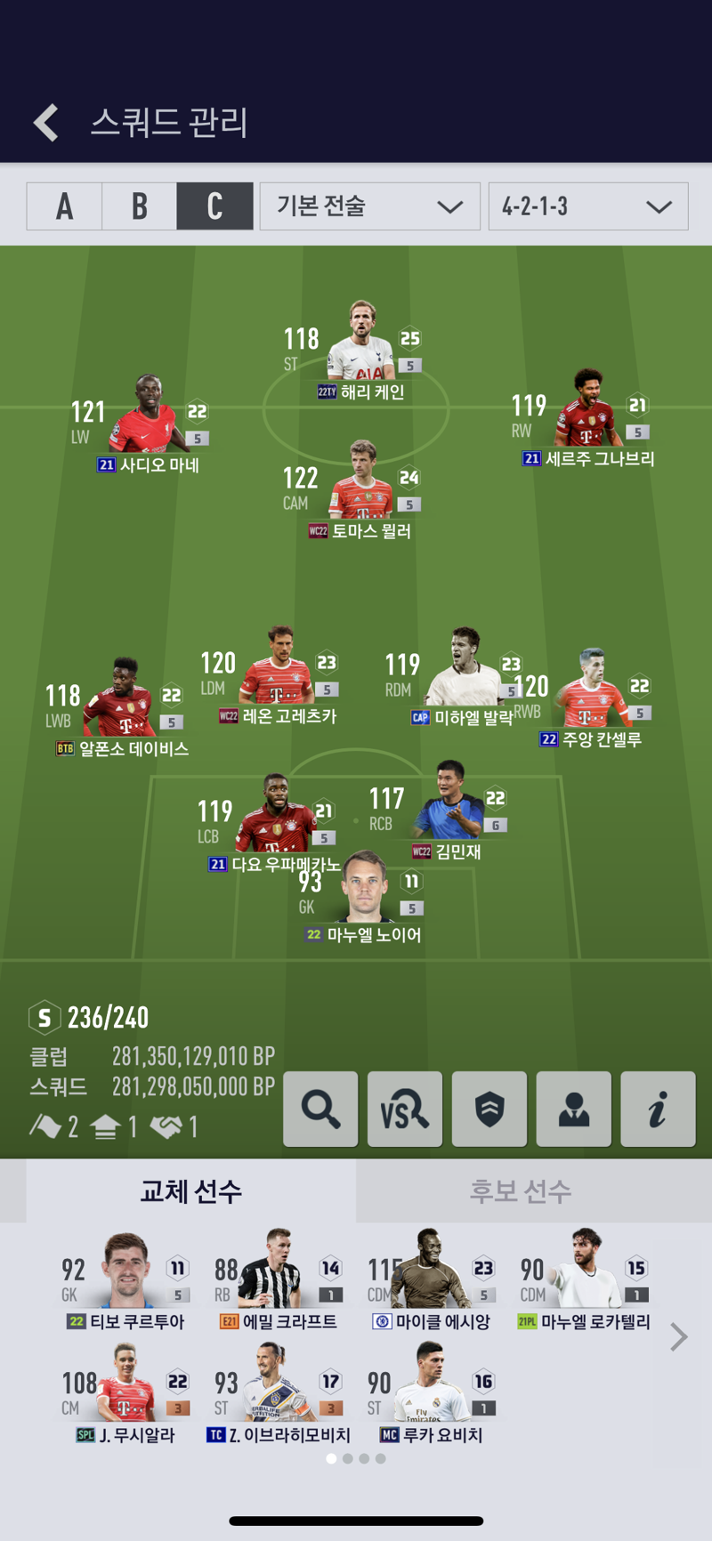 Fc 온라인 인벤 뮌헨 2800억 팀 조언좀 부탁드립니다 형님들 Fc 온라인 인벤 팀전술 평가 상담 게시판
