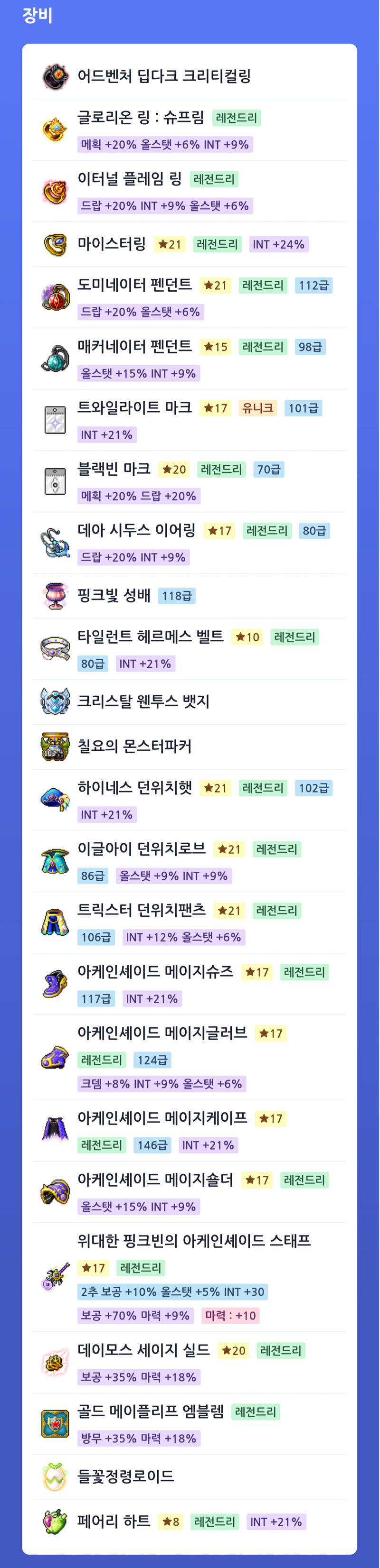 메이플스토리 인벤 지금 58층인데 다음 스펙업 뭐하죠 메이플스토리 인벤 리부트 게시판