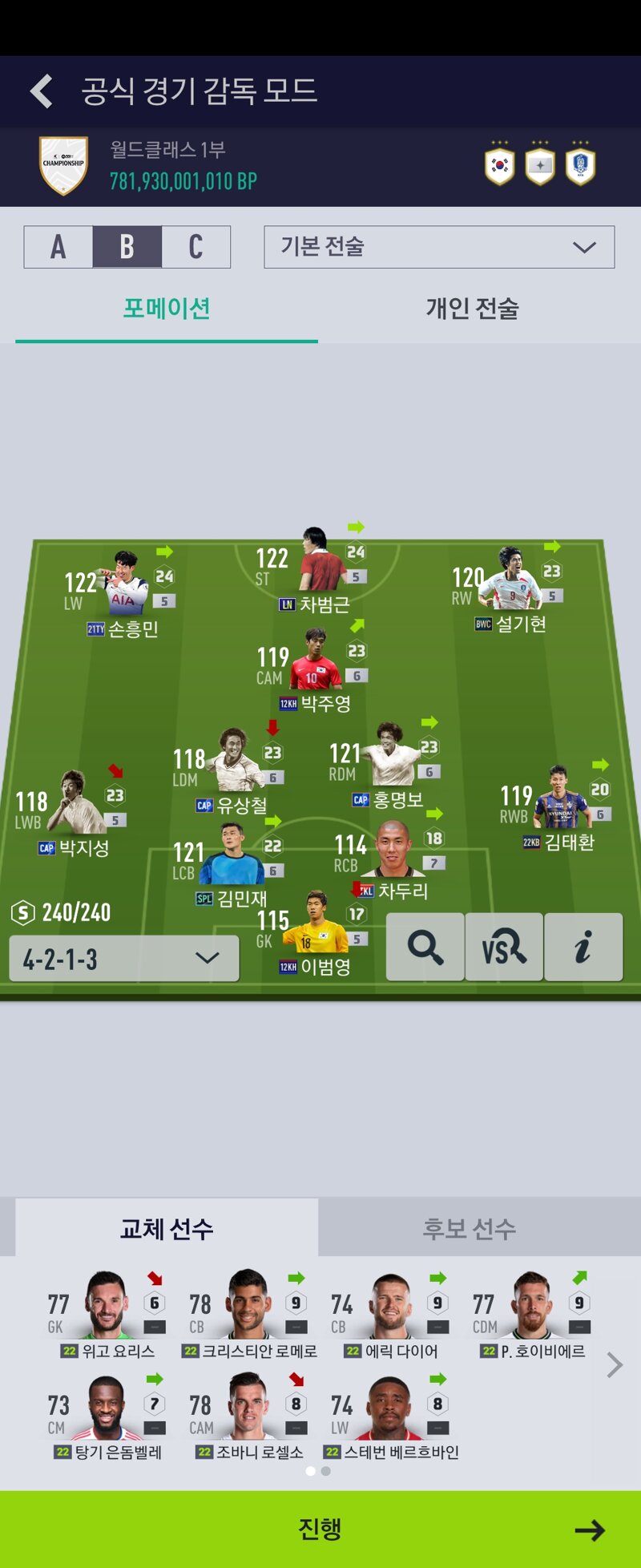 Fc 온라인 인벤 대한민국 적폐민국 한국 조언 부탁 드립니다 Fc 온라인 인벤 팀전술 평가 상담 게시판