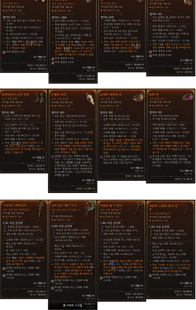 디아블로4 인벤 이중타격 Pvp용 템세팅 입니다 디아블로4 인벤 야만용사 게시판